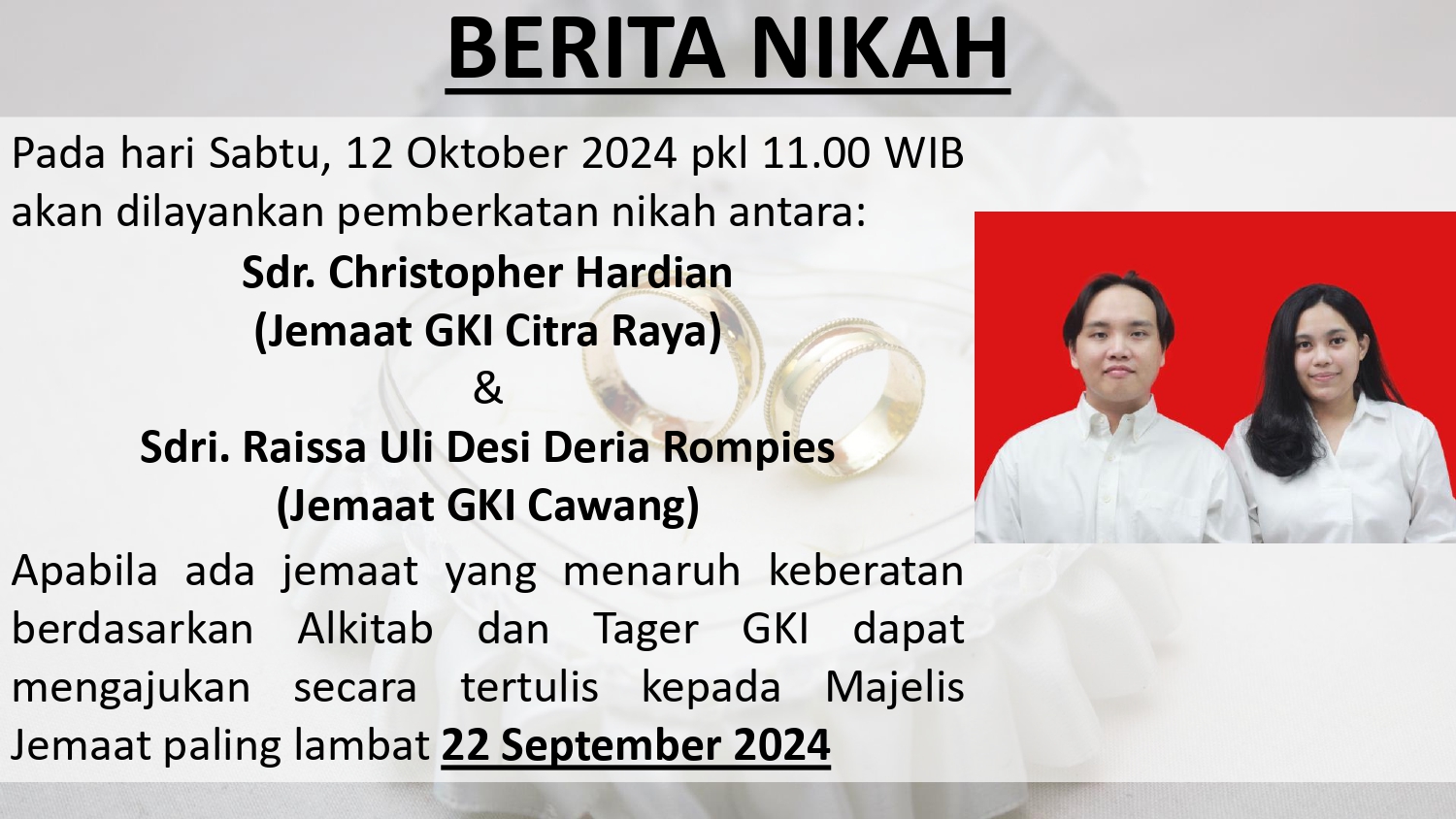 GKI Citra Raya – Official Site